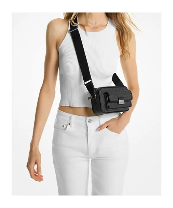 Michael Kors Bradshaw Extra-small Signature Logo Camera Crossbody Bag
