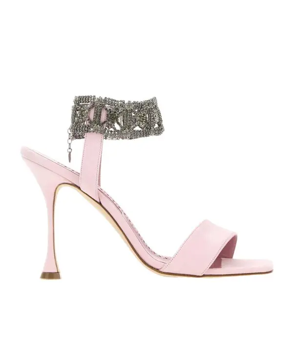 Manolo Blahnik Lierasan Embellished Sandals