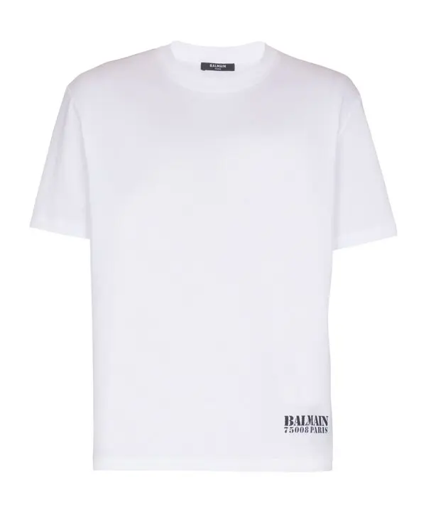 Balmain Small Stamp Printed T-shirt