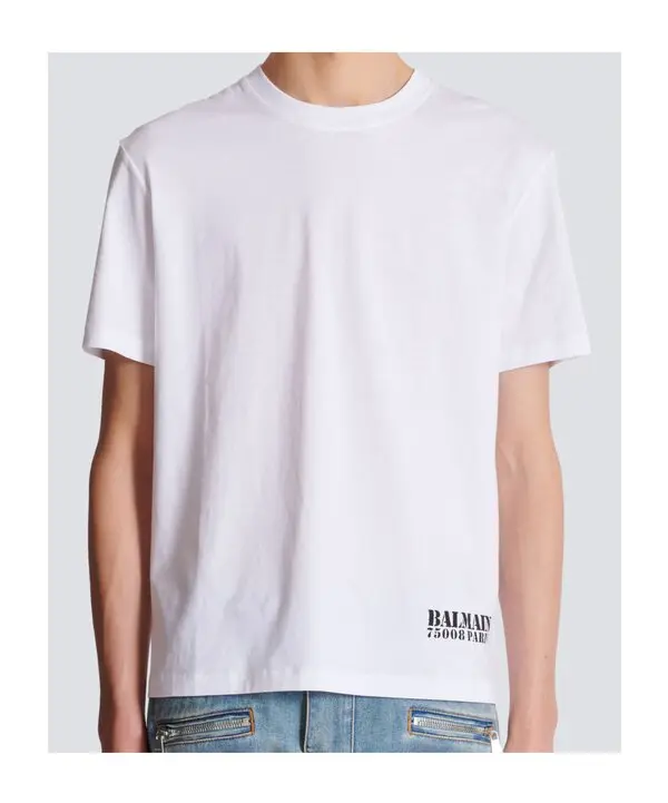 Balmain Small Stamp Printed T-shirt
