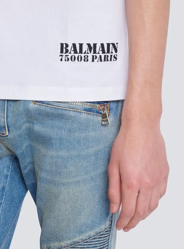 Balmain Small Stamp Printed T-shirt