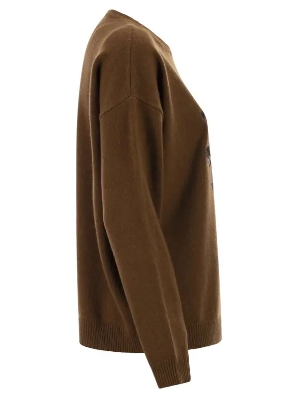 Max Mara Oversized Sequin Embellished Sweater