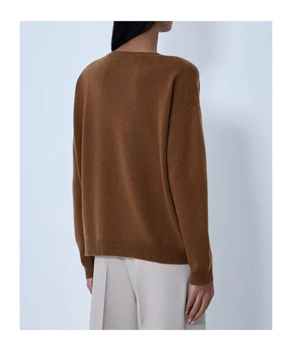 Max Mara Oversized Sequined Jumper - Brown