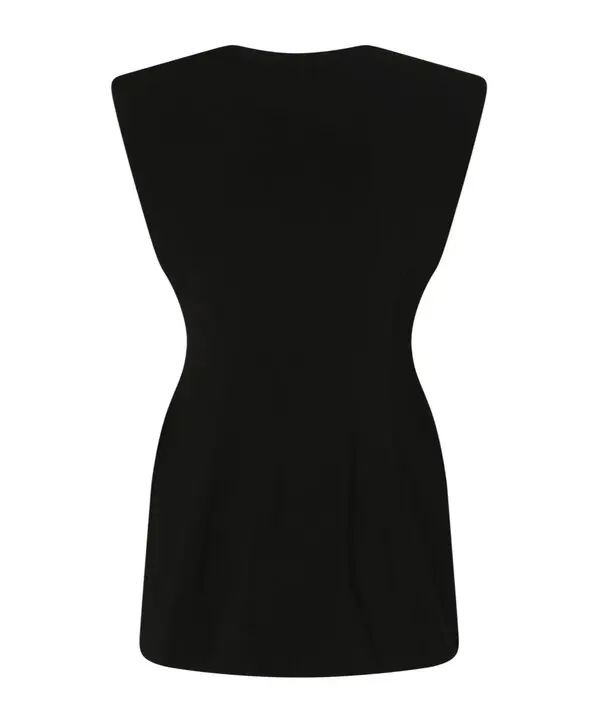 Pinko V-neck Sleeveless Vest