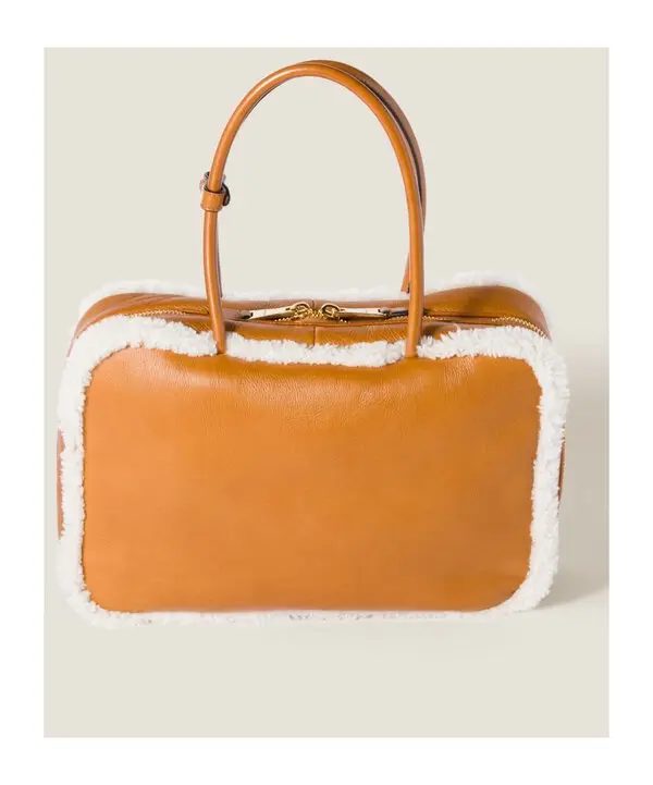 Miu Miu Shearling Top-handle Bag