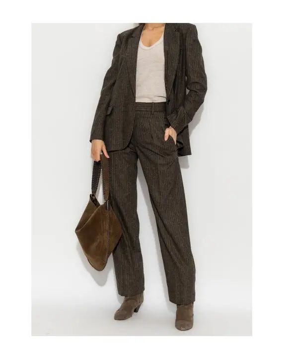 Isabel Marant Étoile Long Sleeve Pinstripe Blazer