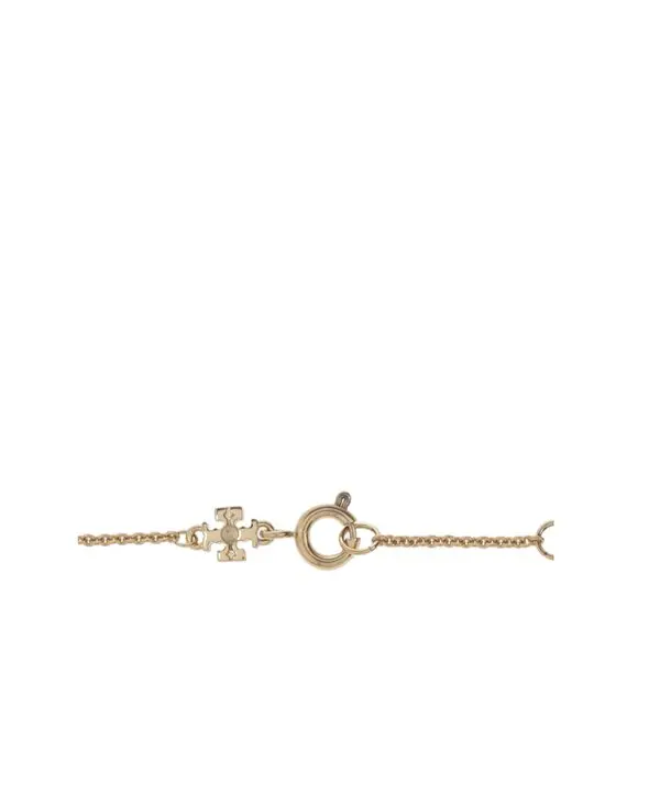 Tory Burch Kira Enamel Logo-pendant Chain Bracelet