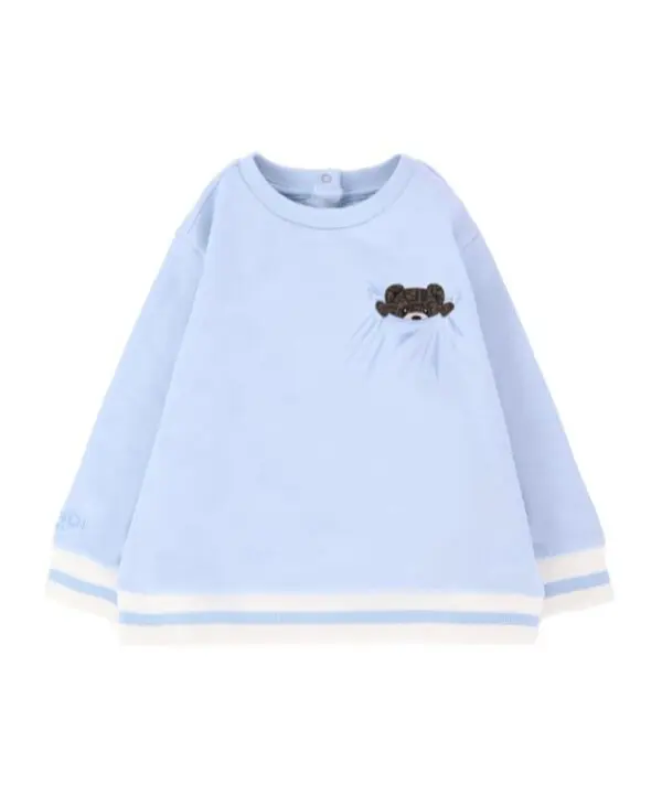 Fendi Teddy Bear Print Sweatshirt - Blue
