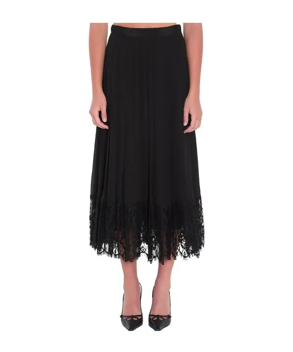 Dolce & Gabbana Lace-trim Midi Skirt