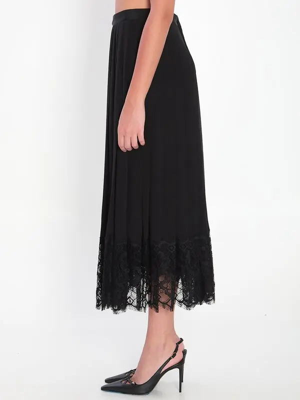 Dolce & Gabbana Lace-trim Midi Skirt