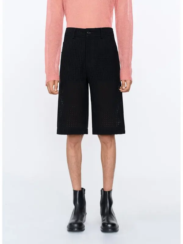 Séfr Textured Cutout Shorts