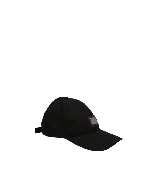 Dolce & Gabbana Dolce Gabbana Logo Detailed Baseball Cap - Black