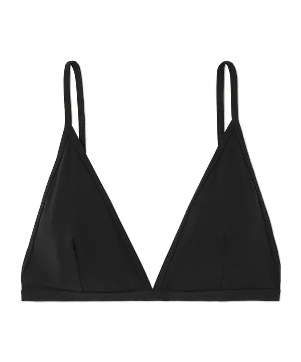 TOTEME Triangle Clasp Bikini Top - Black