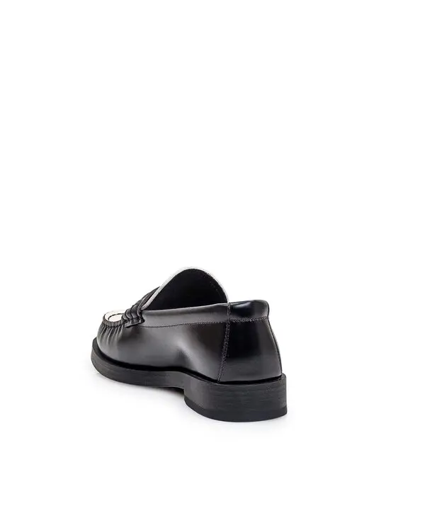 JIMMY CHOO Round Toe Slip-on Loafers