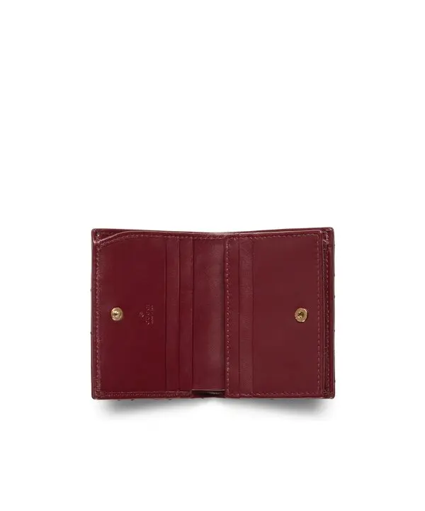 Gucci Gg Marmont Card Case Wallet - Red