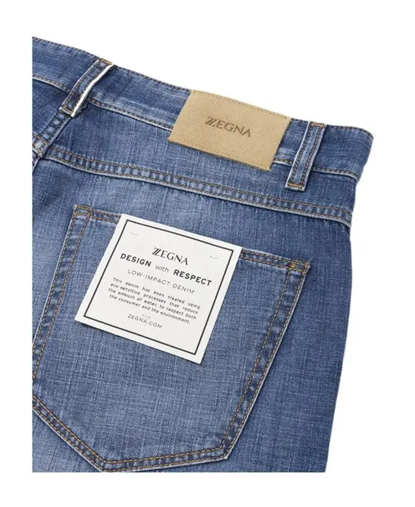 Zegna Middle Waist Straight Leg Jeans