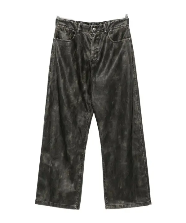 Palm Angels Stonewashed Straight Leg Pants