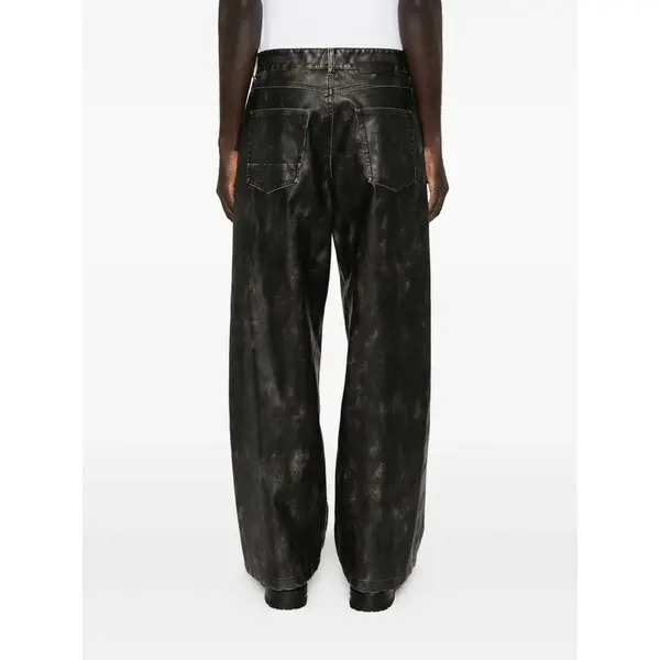 Palm Angels Stonewashed Straight Leg Pants