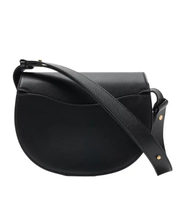 Burberry Small Bridle Foldover-top Crossbody Bag - Black