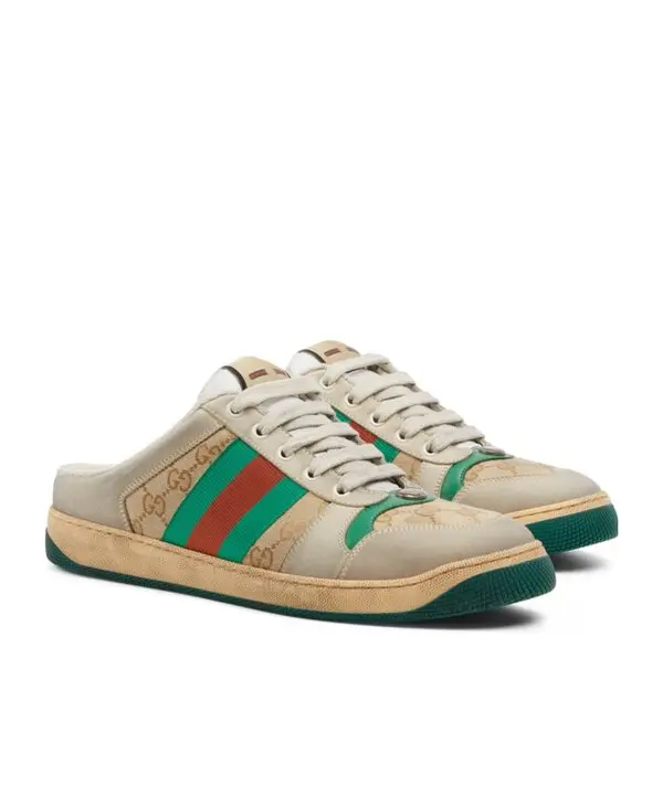 Gucci Screener Sneakers With Vintage Logo