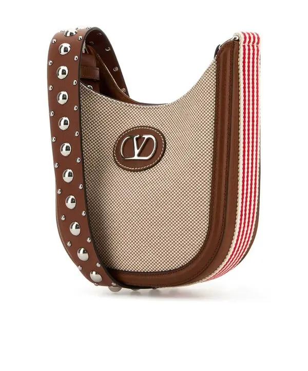 Valentino Garavani Antibes Logo Plaque Bucket Bag