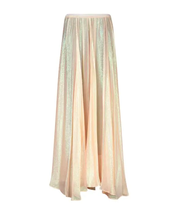 FORTE_FORTE Jacquard Flared Skirt - Nude