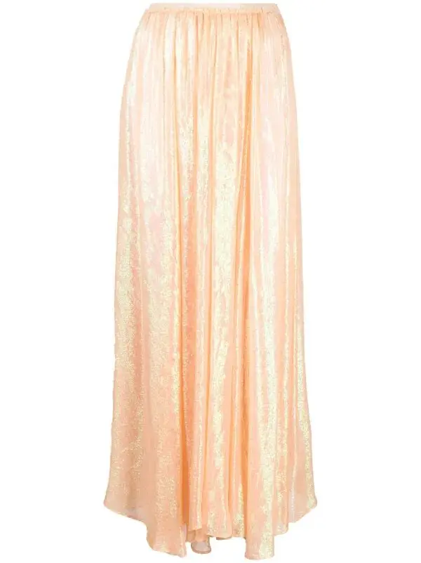 FORTE_FORTE Jacquard Flared Skirt - Nude