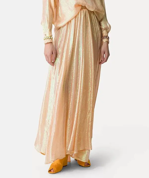 FORTE_FORTE Jacquard Flared Skirt - Nude
