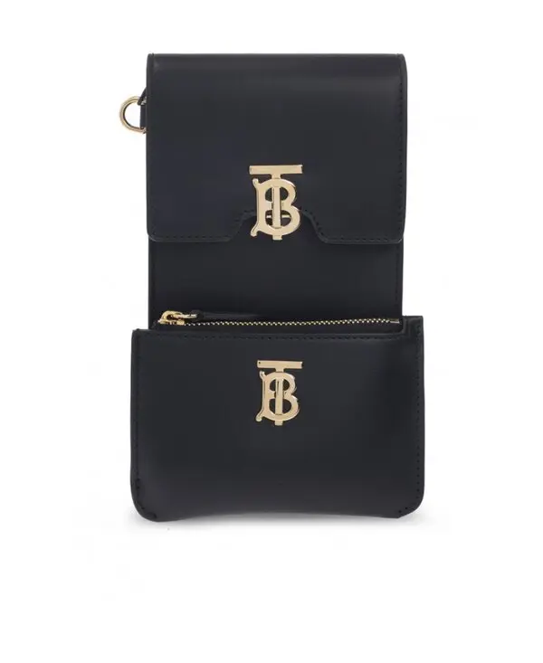 Burberry Tb-plaque Double-pouch Wallet
