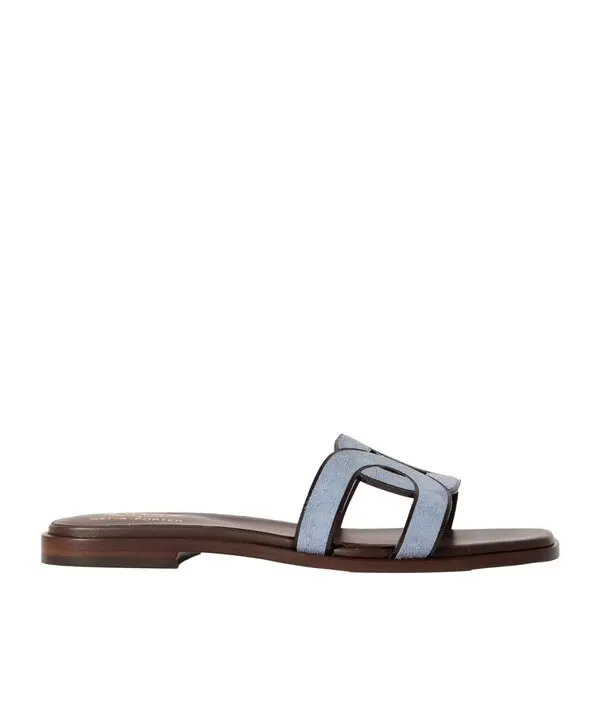 TOD'S Logo Flat Slides