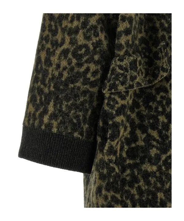 NUDE Animal Print Long Coat