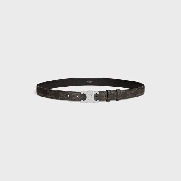 Celine Triomphe Canvas Belt - Black