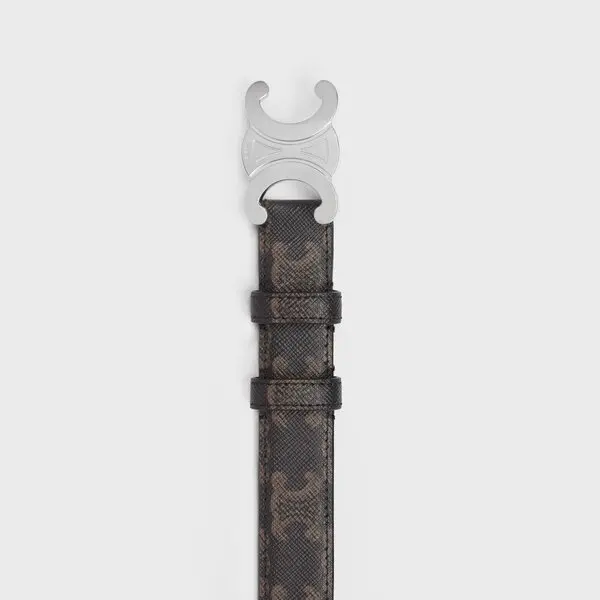 Celine Triomphe Canvas Belt - Black