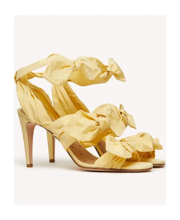 Red Valentino Open Toe Knot Detail High Heel Sandals