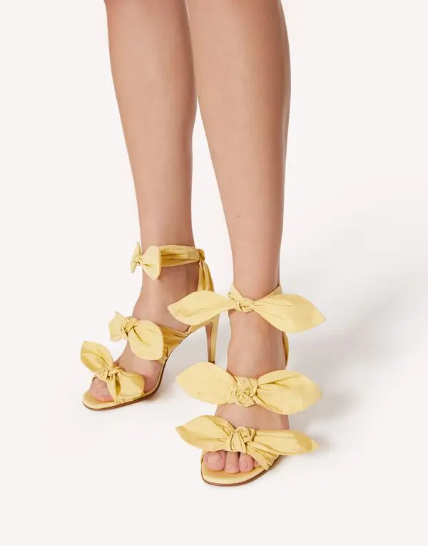 Red Valentino Open Toe Knot Detail High Heel Sandals