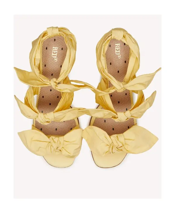 Red Valentino Open Toe Knot Detail High Heel Sandals