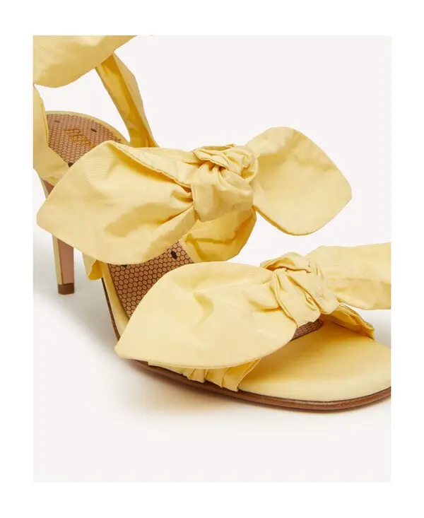 Red Valentino Open Toe Knot Detail High Heel Sandals
