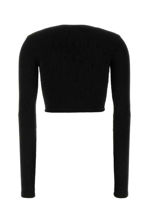 Prada Long-sleeved Cropped Top