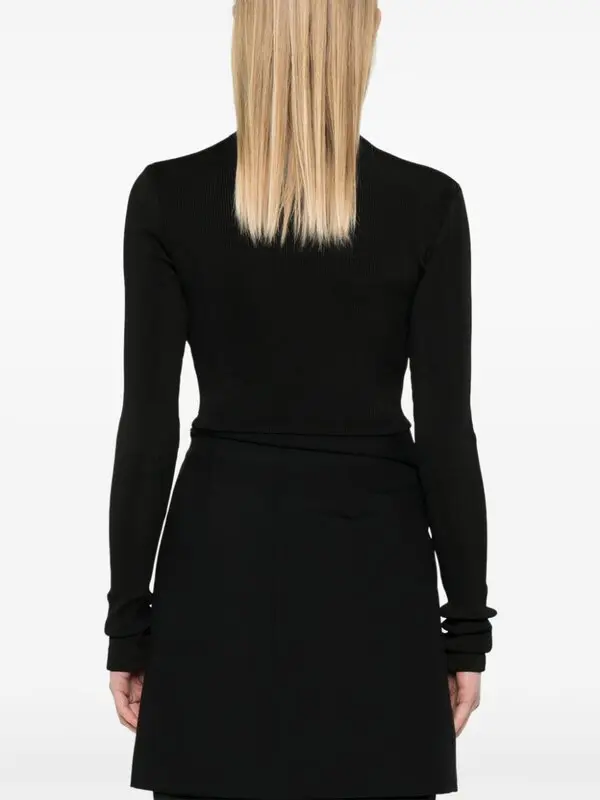 Prada Long-sleeved Cropped Top