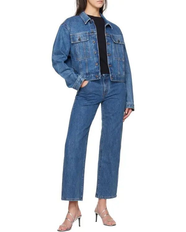 Khaite Saunder Buttoned Denim Jacket
