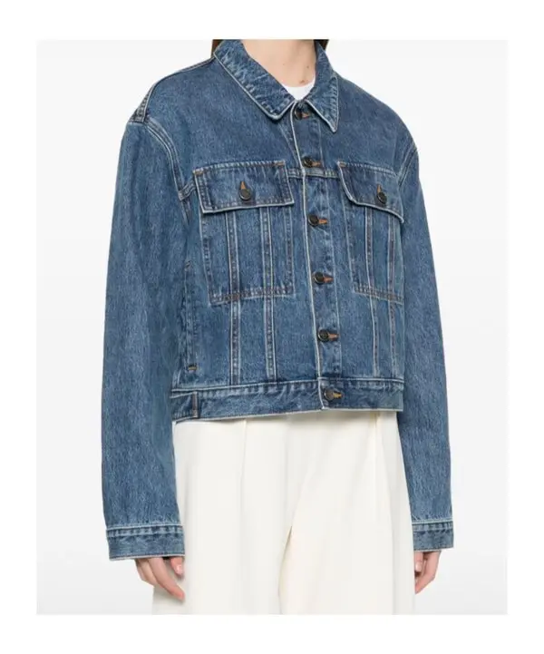 Khaite Saunder Buttoned Denim Jacket
