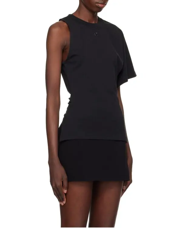 COURREGES Courrèges Asymmetrical One-sleeve T-shirt