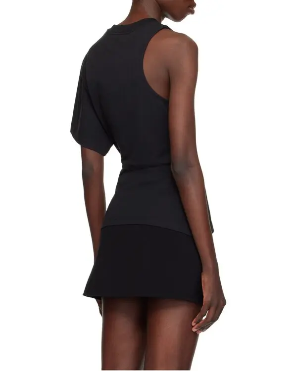 COURREGES Courrèges Asymmetrical One-sleeve T-shirt