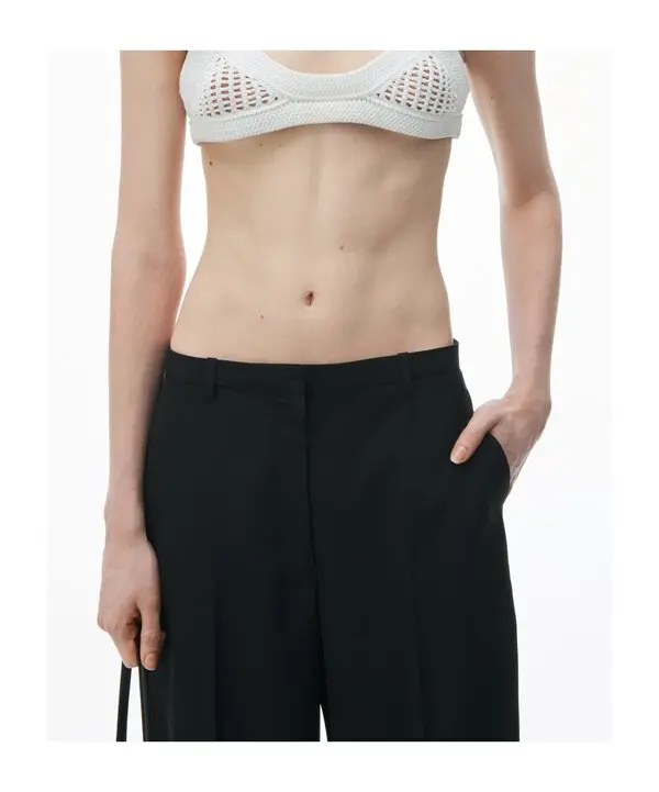 Alexander Wang Slit Back Low Waisted Tailored Trousers