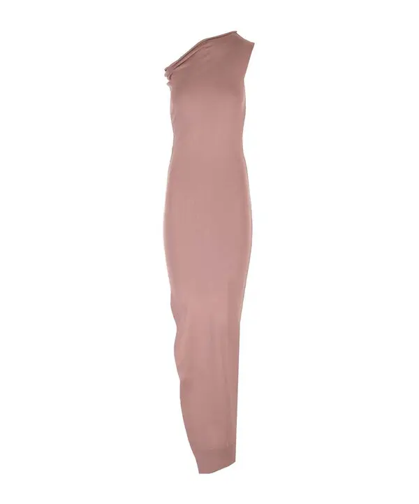 Rick Owens Asymmetrical Midi Dress - Pink