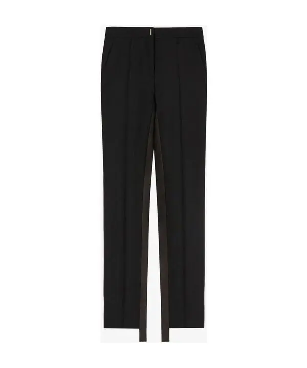 Givenchy Satin Band Straight Leg Trousers