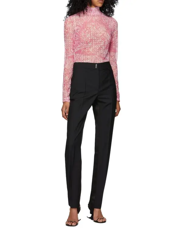 Givenchy Satin Band Straight Leg Trousers