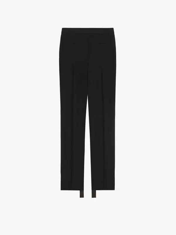 Givenchy Satin Band Straight Leg Trousers