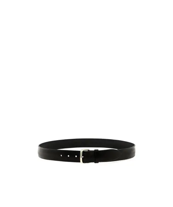 ORTIGNI Geometric Buckle Belt - Black