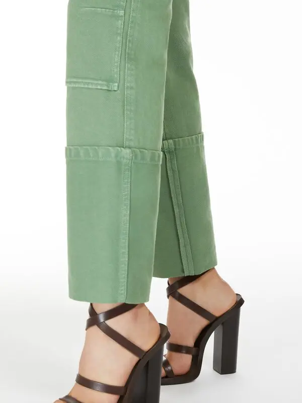 Max Mara High-waisted Straight-leg Trousers With Asymmetrical Pockets